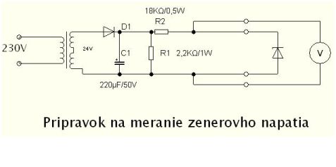 Meranie zenerových diod tj. zeneroveho napätia. :: Elektrokutil